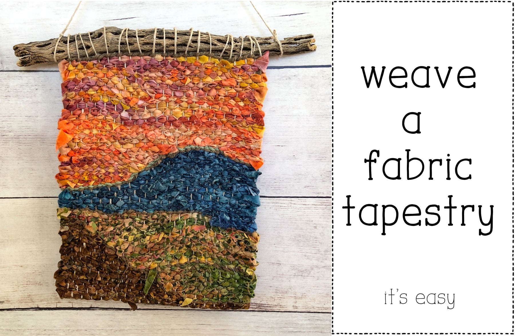 How to Frame Your Weaving - The Creativity Patch - Lucy Jennings