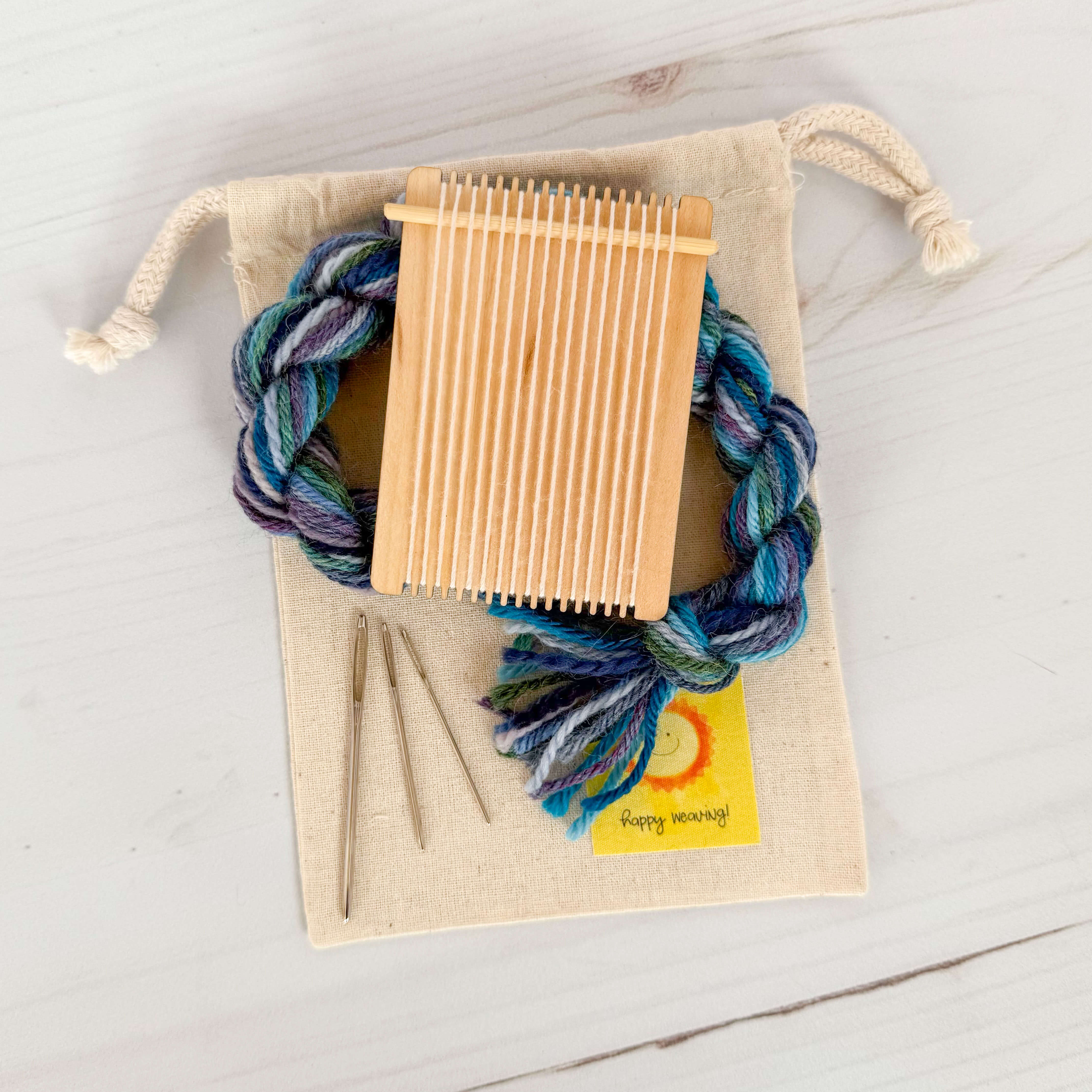 tiny loom kit alpaca yarn - mermaid colors - The Creativity Patch ...