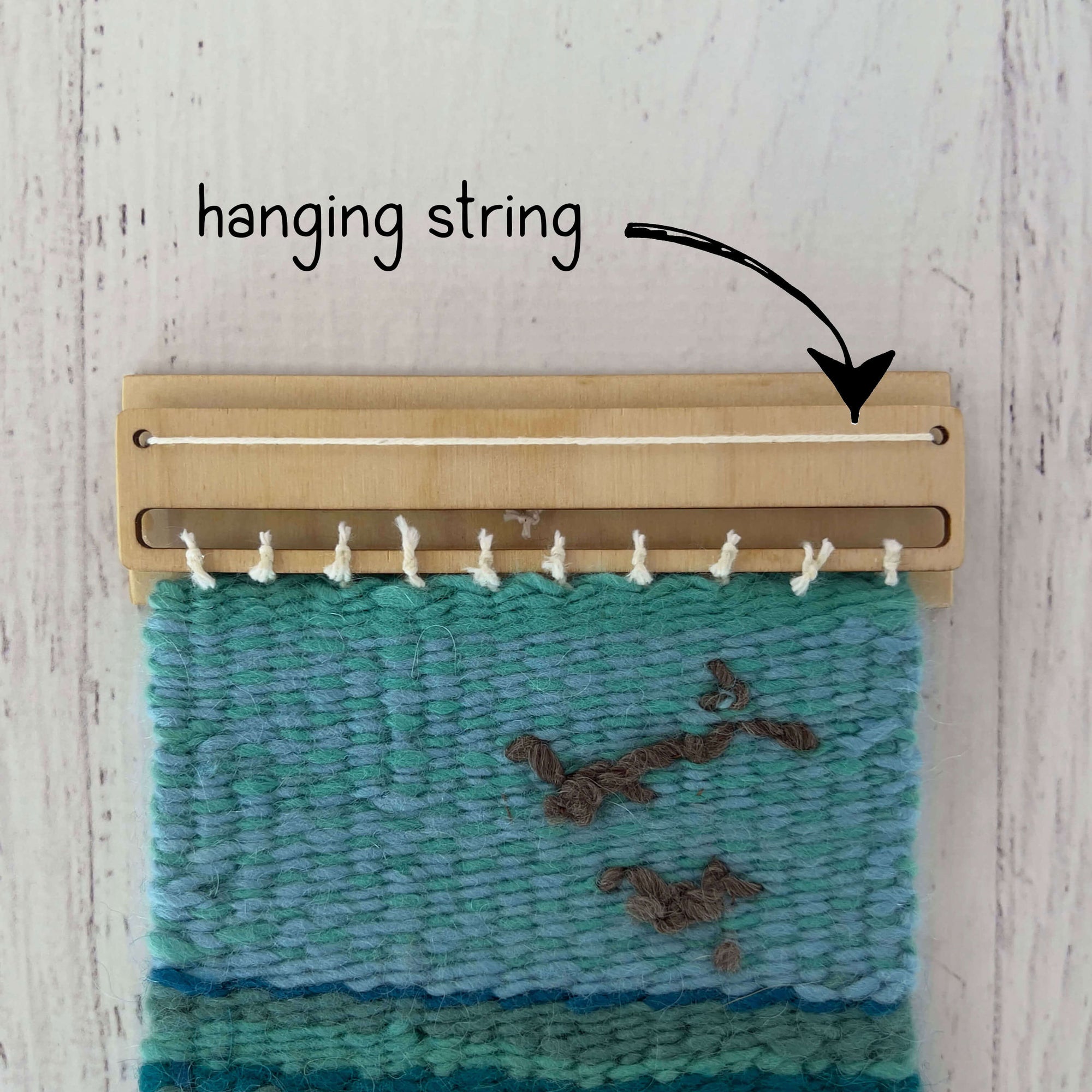 Wood Hanger - Hidden Hanging String - 5.25 Inches Wide - The Creativity ...